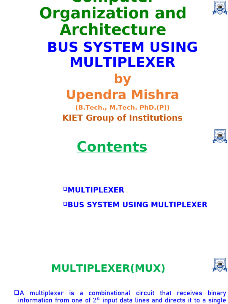 6 - Bus System Using Multiplexer (For Numerical Part) | PDF | Multiplexing | Computer Architecture