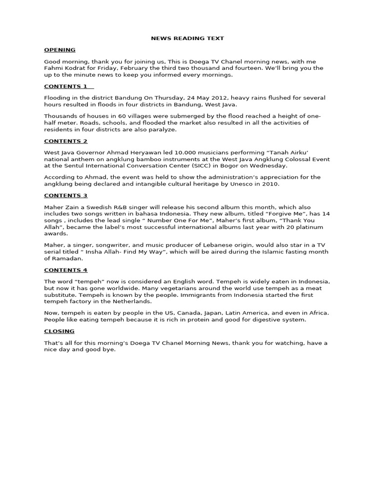 News Reading 2 | PDF