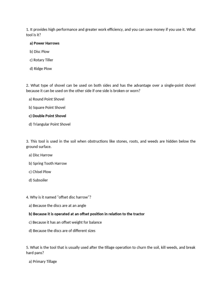 Pre Test and Post Test Questions | PDF