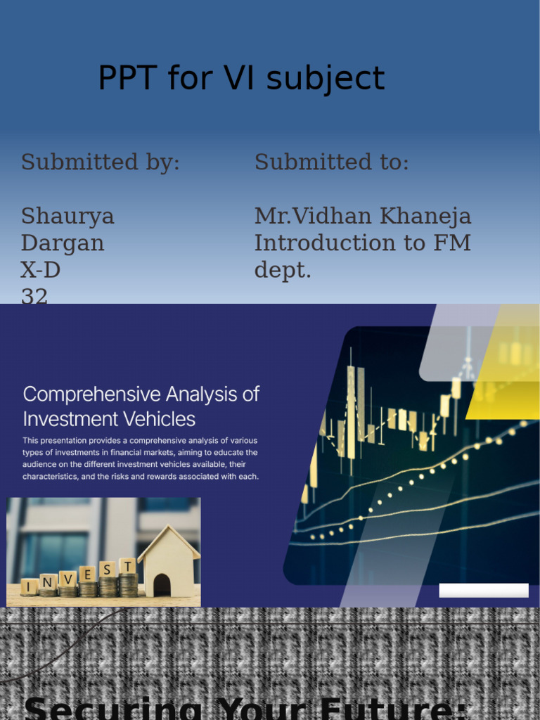 Merged - Presentation - Choladeck Class 10 Shaurya Dargan Final | PDF | Investing ...