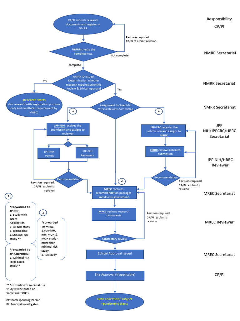 Scientific & Ethical Review Processing Flowchart | PDF | National ...