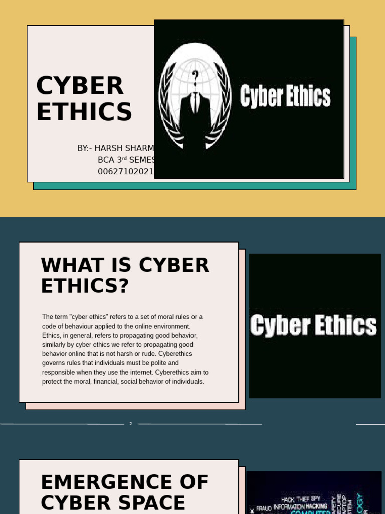 Cyber Ethics | PDF | Security | Computer Security