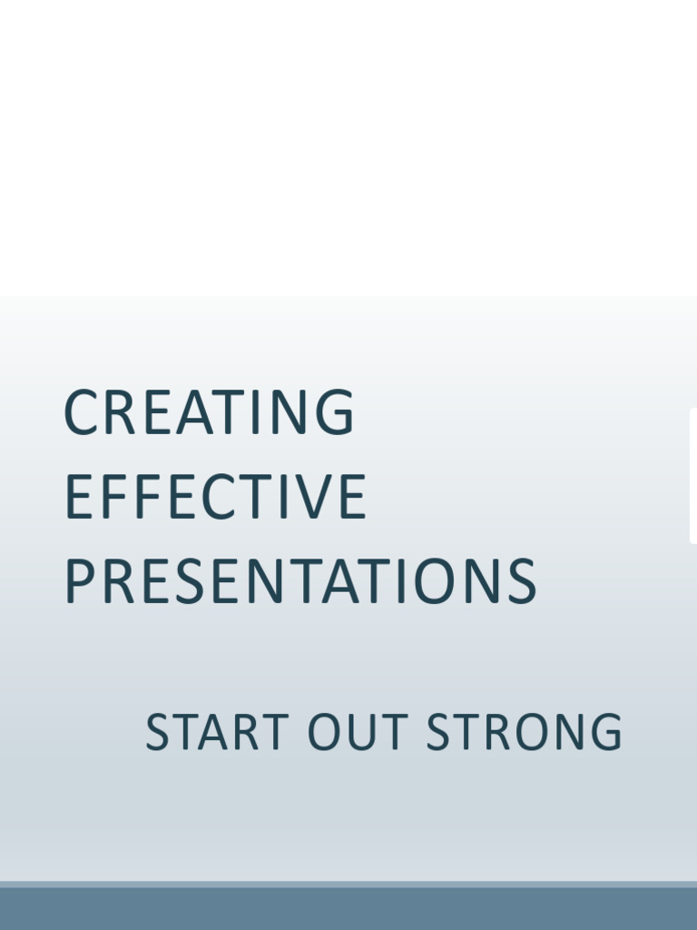 Effective Presentation Tips | PDF