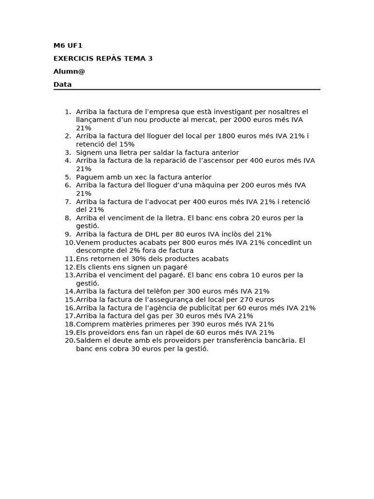M6 UF1 Repàs Tema 3 | PDF