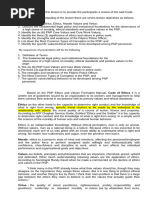 PNP Core Values: Principles of Service | PDF | Value (Ethics) | Morality