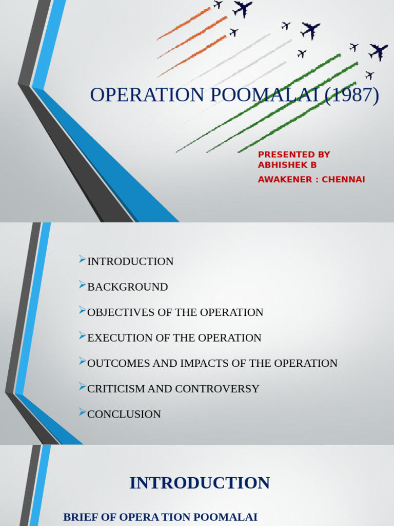 OPERATION POOMALAI (1987) - 1 Respect | PDF | Conflicts | Warfare