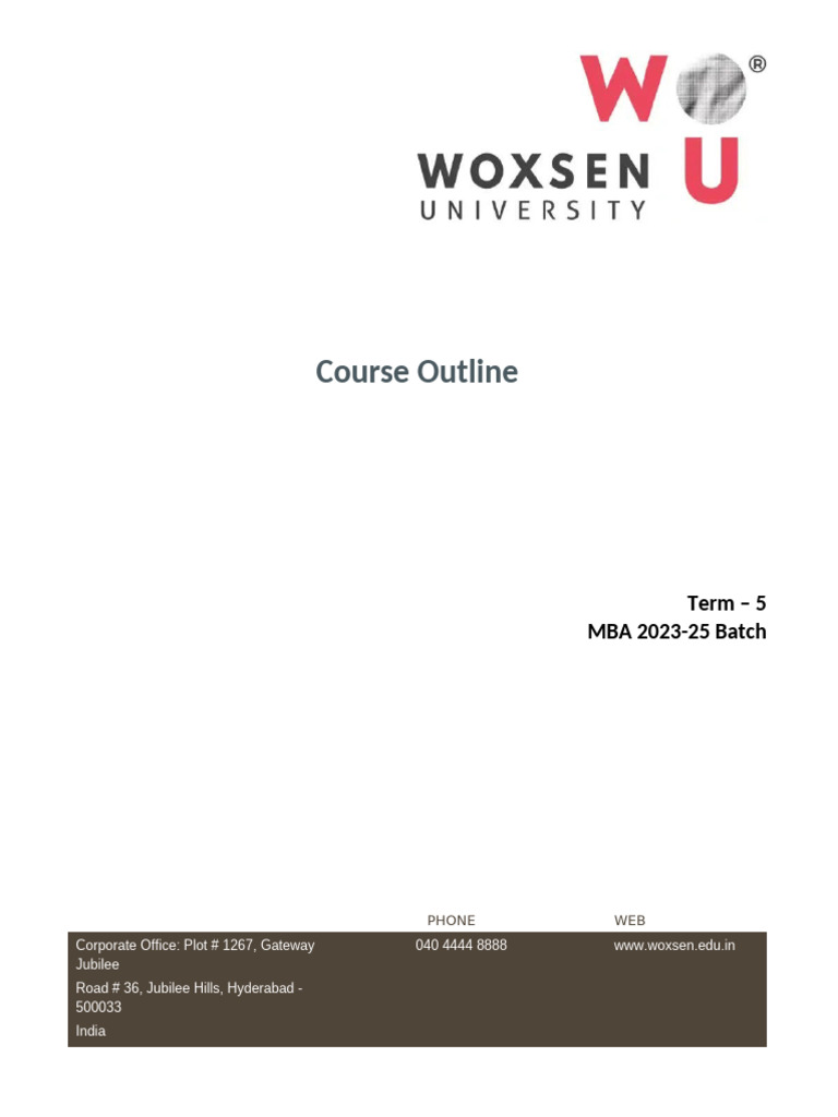 Brand Management Course Outline | PDF | Brand | Brand Management