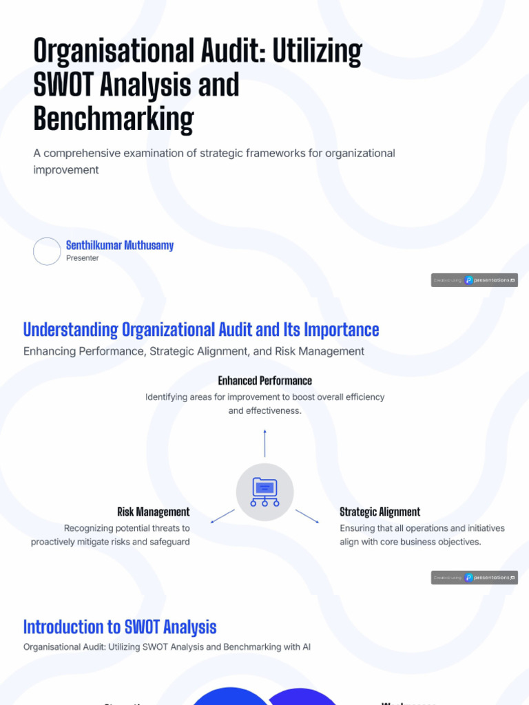 S7, Organisational Audit SWOT Analysis and Benchmarking | PDF | Swot ...