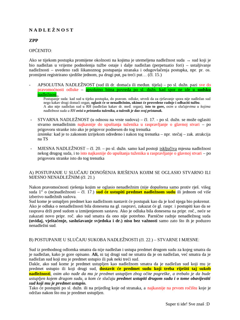 Nadlez Înost - Promjene, Sukob | PDF
