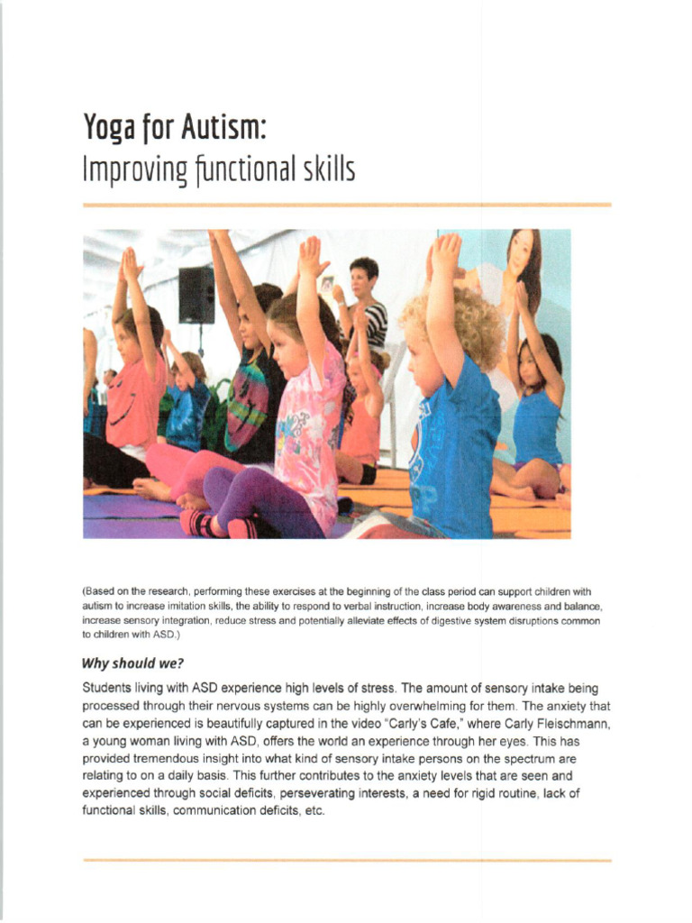 Yoga For Autism | PDF