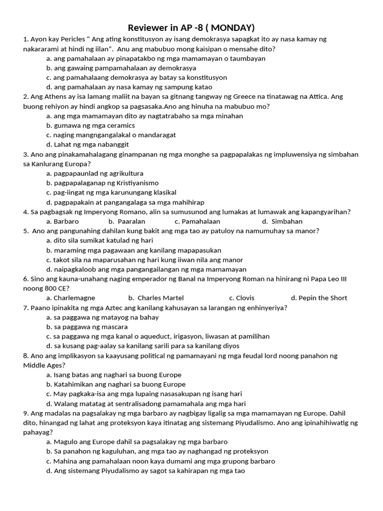 Reviewer in Ap8 - 055916 | PDF