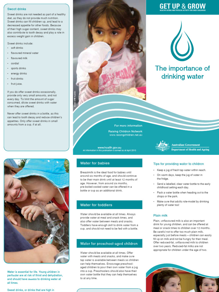 Guide to Healthy Drinks for Children | PDF | Drink | Water