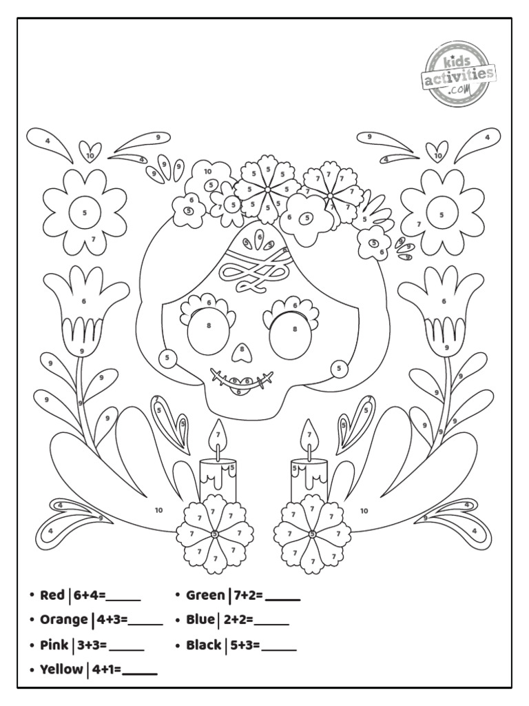 Day of The Dead Addition Color Printables | PDF
