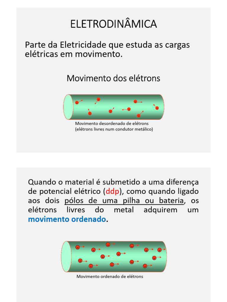 Corrente Elétrica Pdf Corrente Elétrica Eletricidade