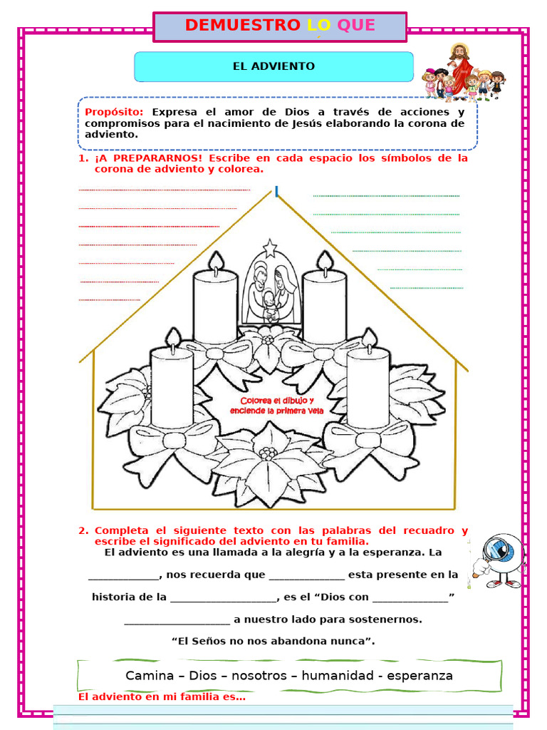 Ficha Religion-El Adviento | PDF