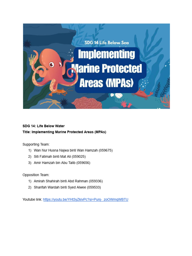 SDG 14 - Life Below Water | PDF