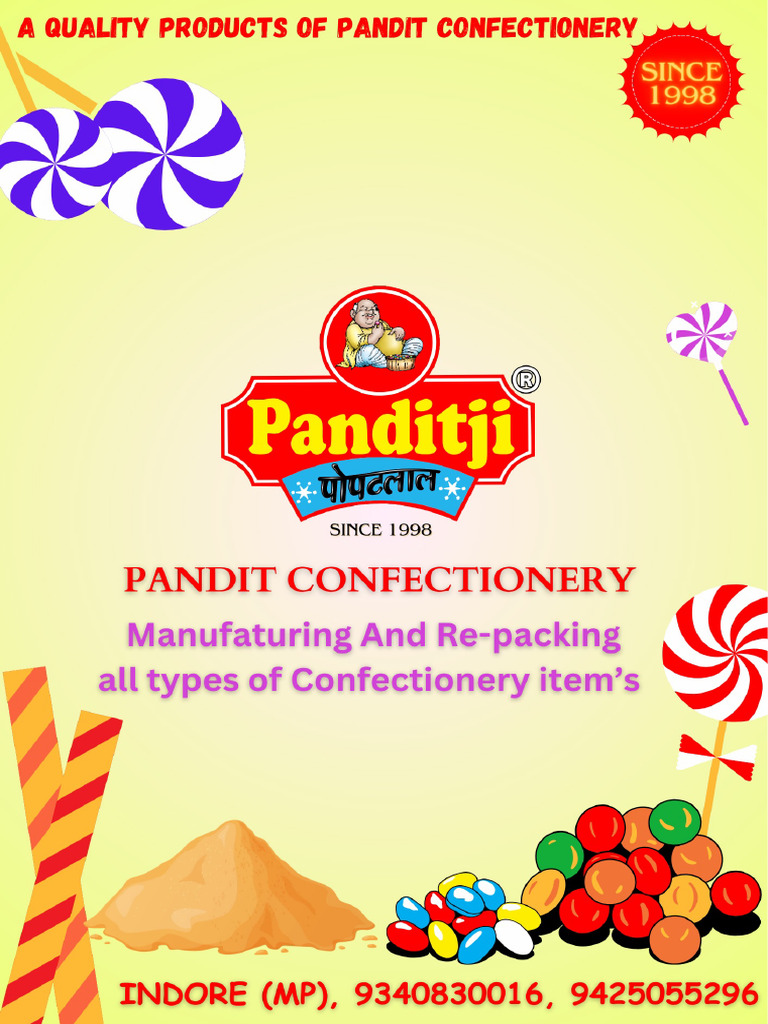 Pandit Confectionery Indore | PDF