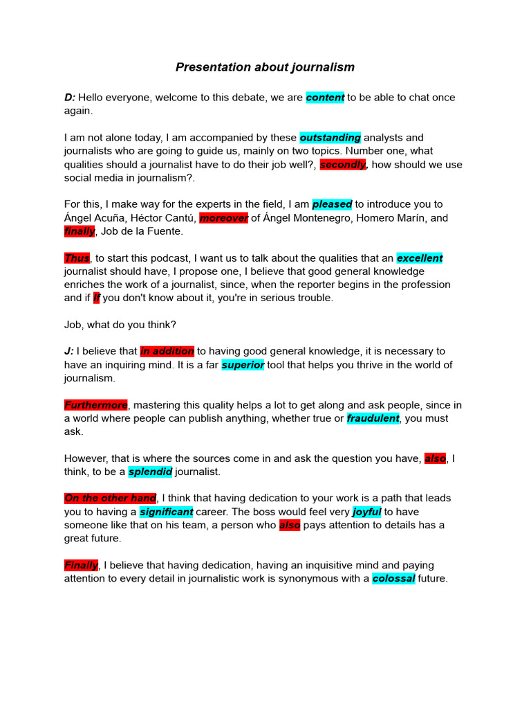 Essential Qualities for Journalists | PDF | Journalism | News