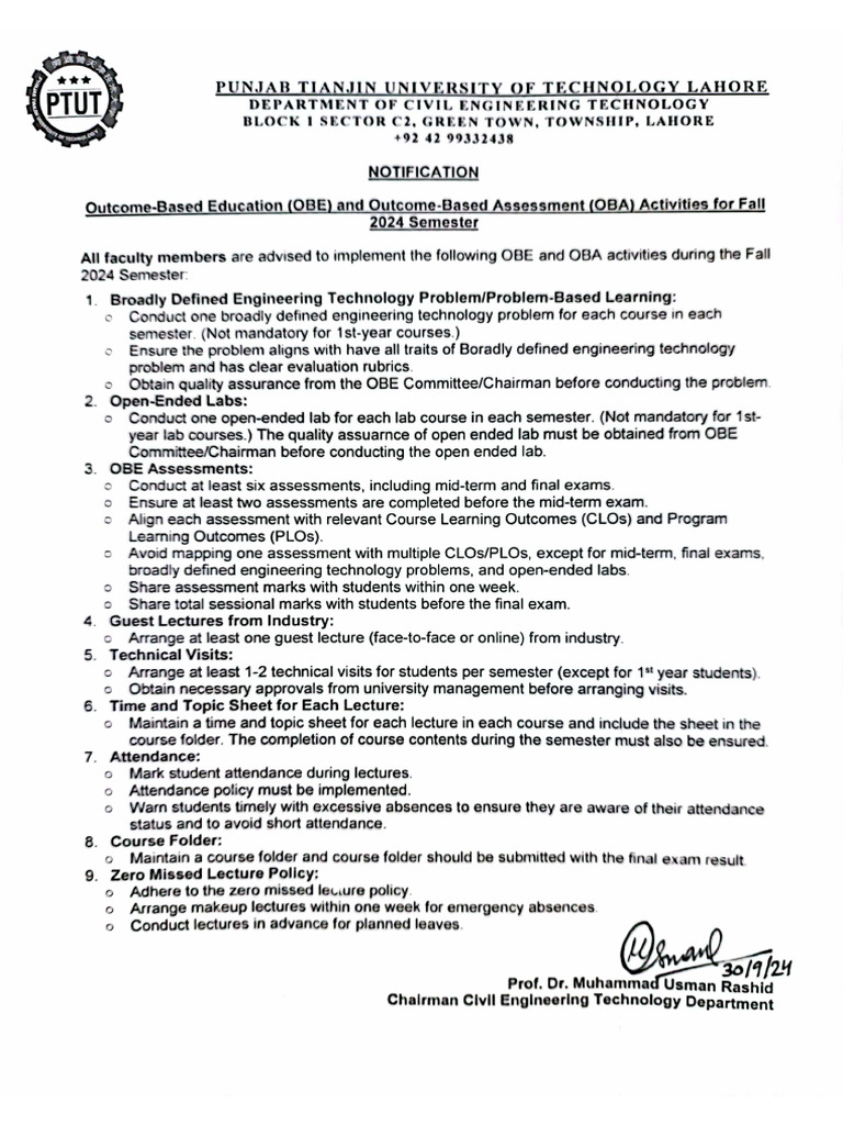 OBE System Based Info | PDF
