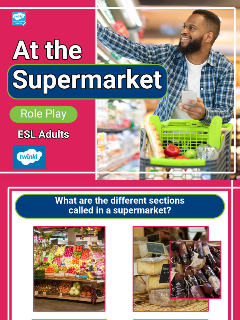 At The Supermarket (ESL ADULT) | PDF | Supermarket | Food Industry
