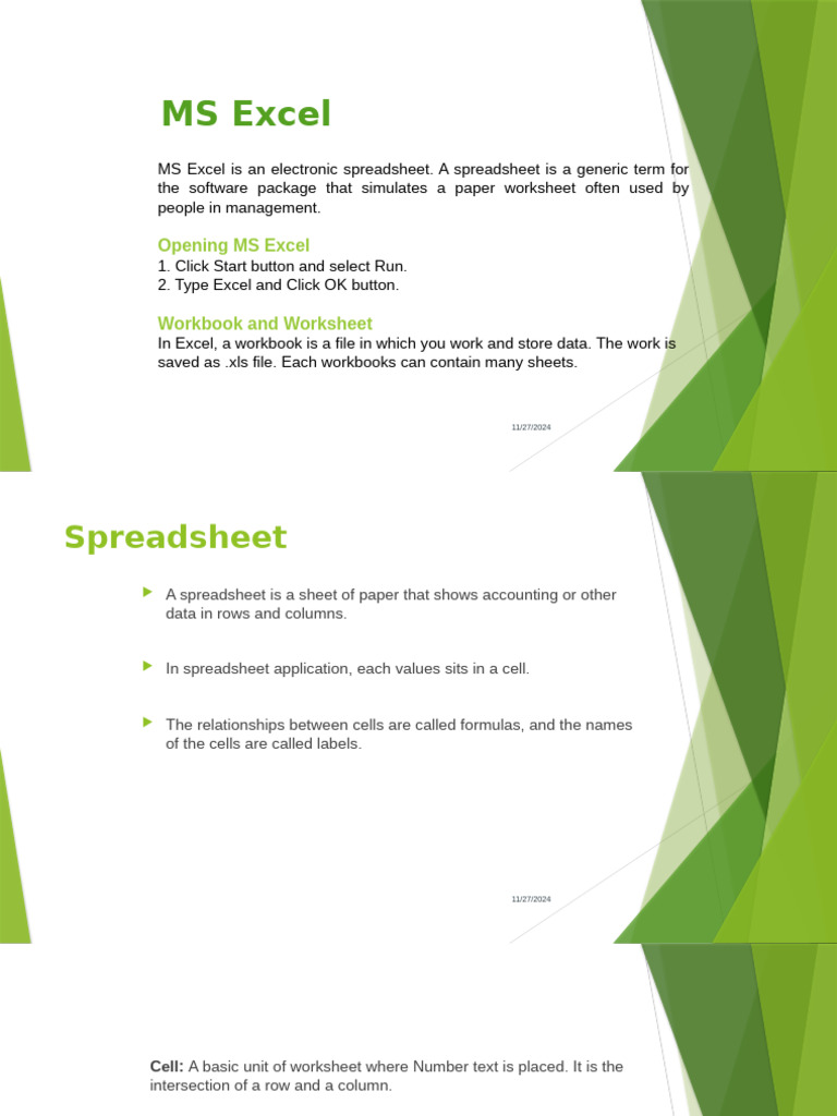 Ch-4 Spread Sheet | PDF | Spreadsheet | Microsoft Excel