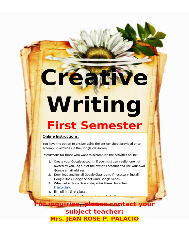 Creative Writing | PDF