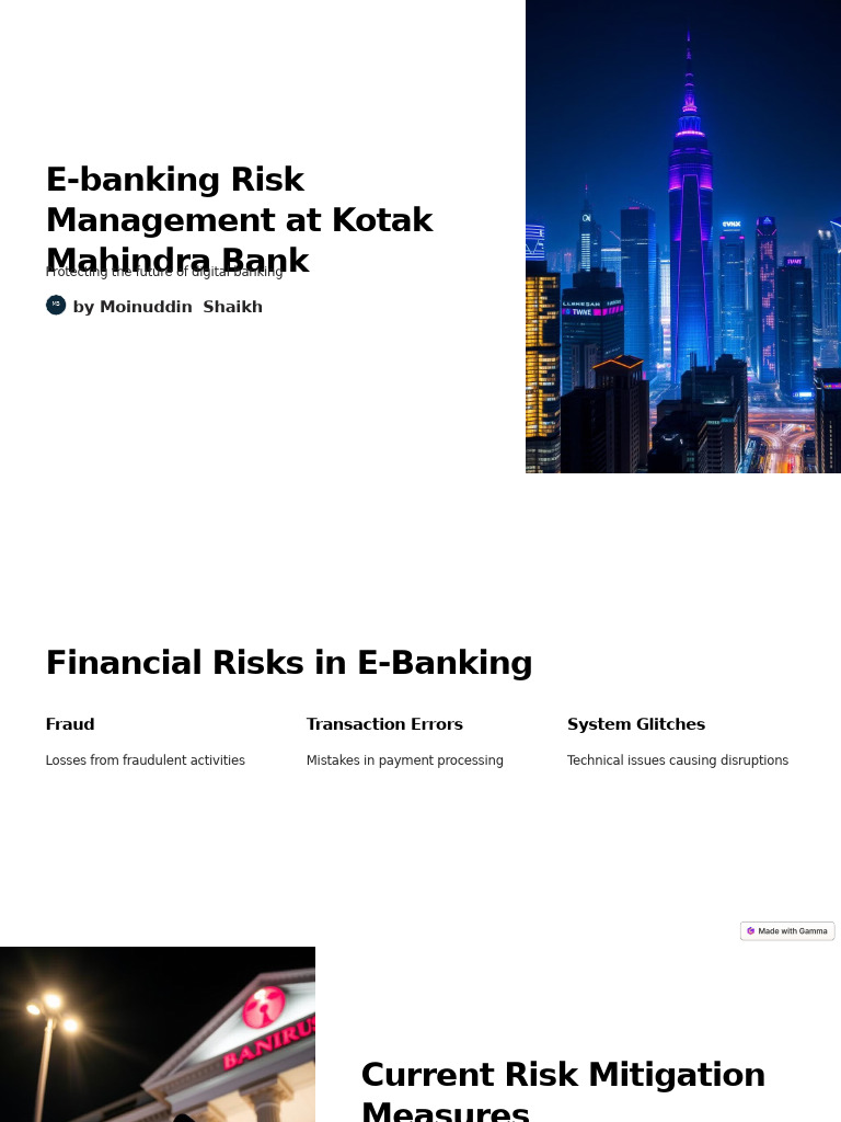 E Banking Risk Management at Kotak Mahindra Bank | PDF | Security ...