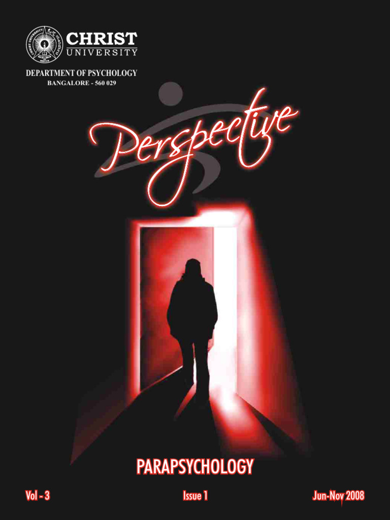 Perspective Nov 2008 | PDF | Parapsychology | Paranormal