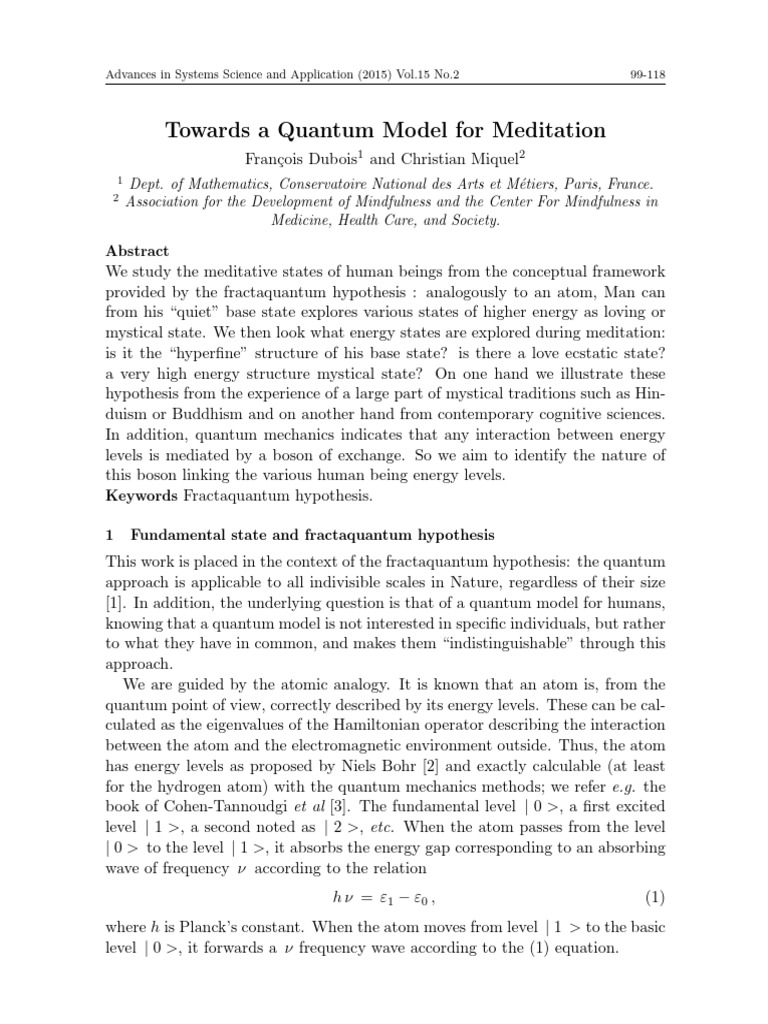 Quantum Meditation | PDF | Fundamental Interaction | Bhakti