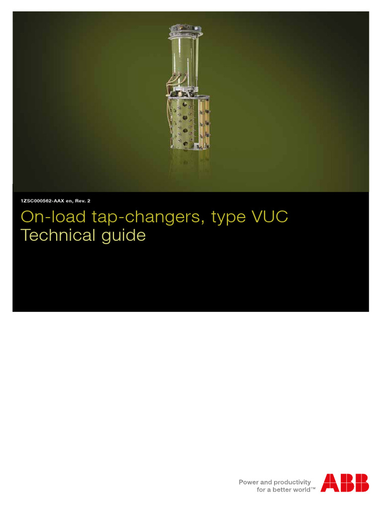 OLTC - Type - VUC - Technical Guide - en | PDF | Transformer | Switch