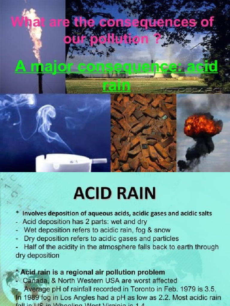 Ozone Depletion and Acid Rain | PDF