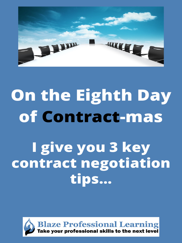 3 Key Negotiation Tips 8th Day of Contract Mas 1670966160 | PDF ...