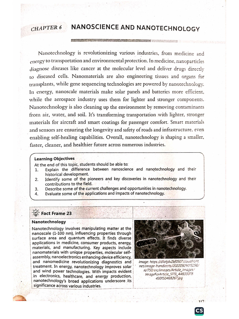 Chapter 6 Nanoscience and Nanotechnology | PDF