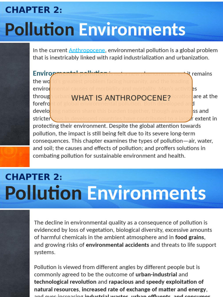 ESE1 Chapters2-Environmental Pollutions INC | PDF | Water Pollution ...