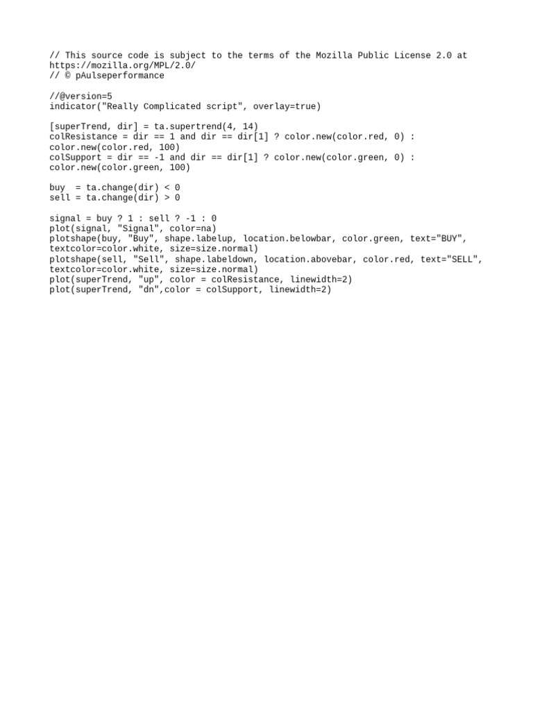 Really Complicated Indicator | PDF