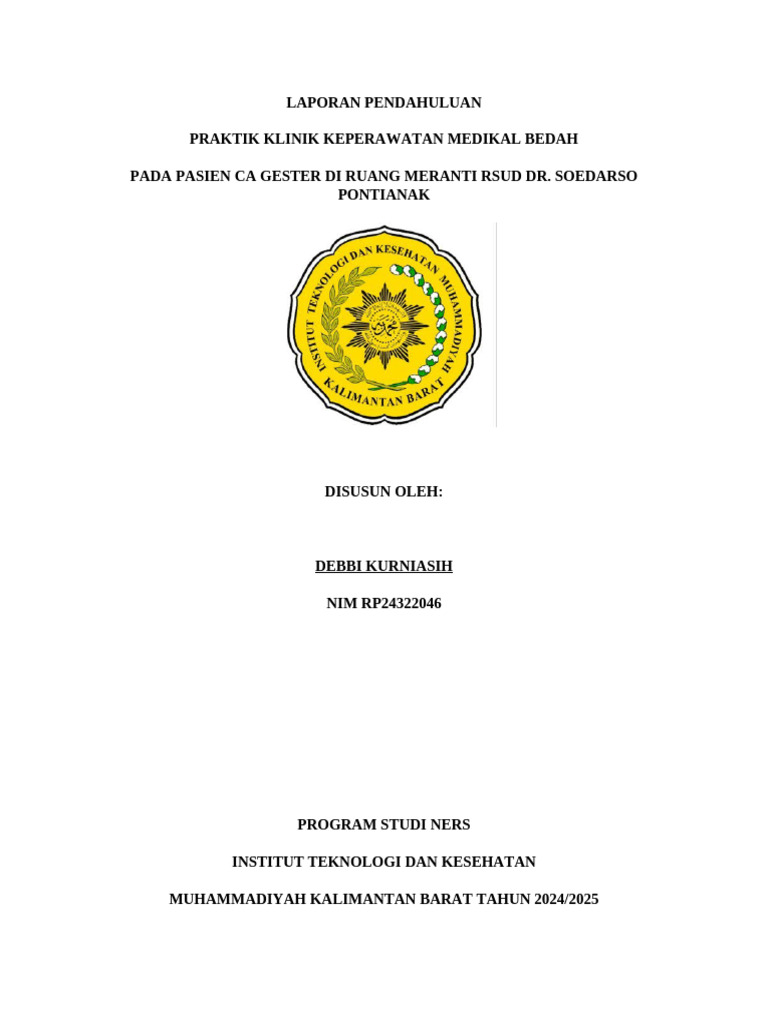 LP CA Gaster (Debbi Kurniasih) | PDF