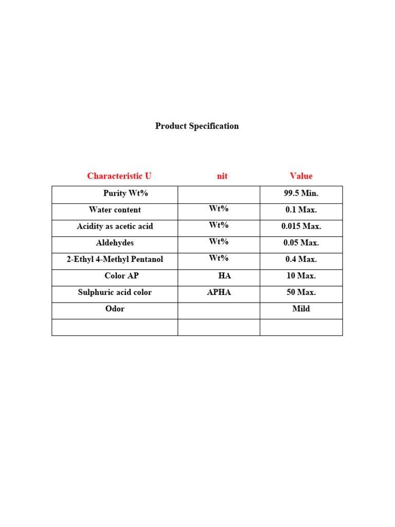 Specification 2 Eh | PDF