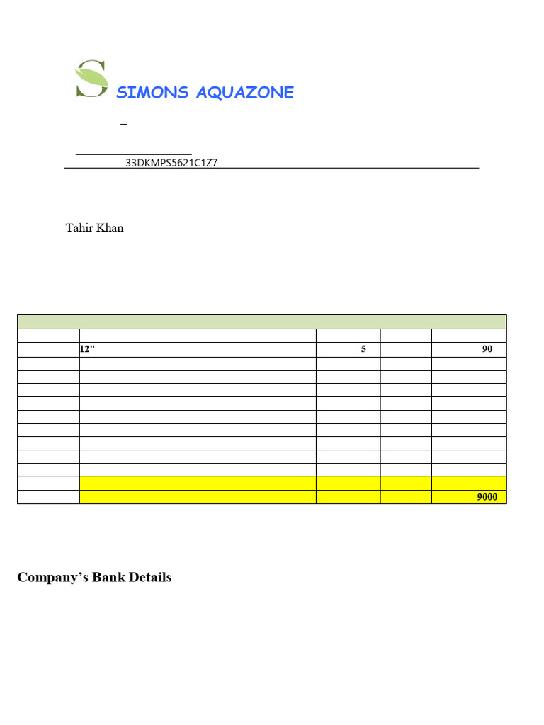 Proforma Invoice for Haliea Airstone | PDF