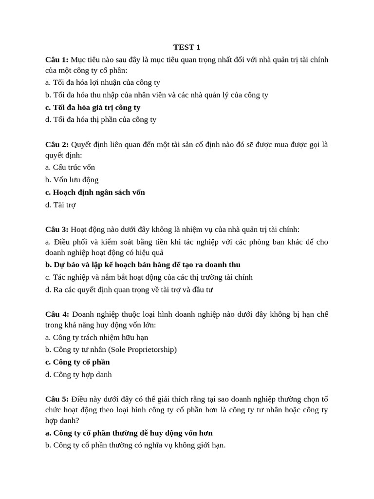 ÔN TẬP Tcdn | PDF