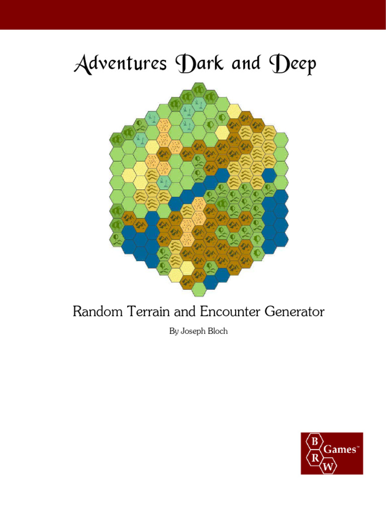 Adventures Dark and Deep Random Terrain and Encounter Generator | PDF ...
