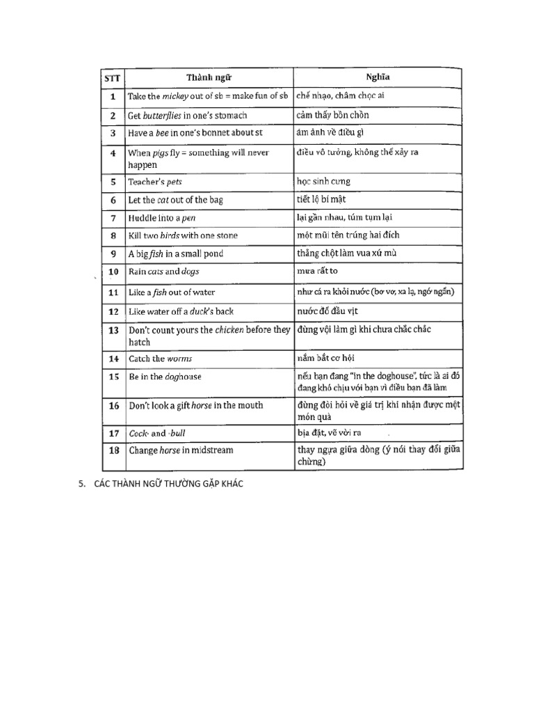 10 - LT Idioms 10 | PDF