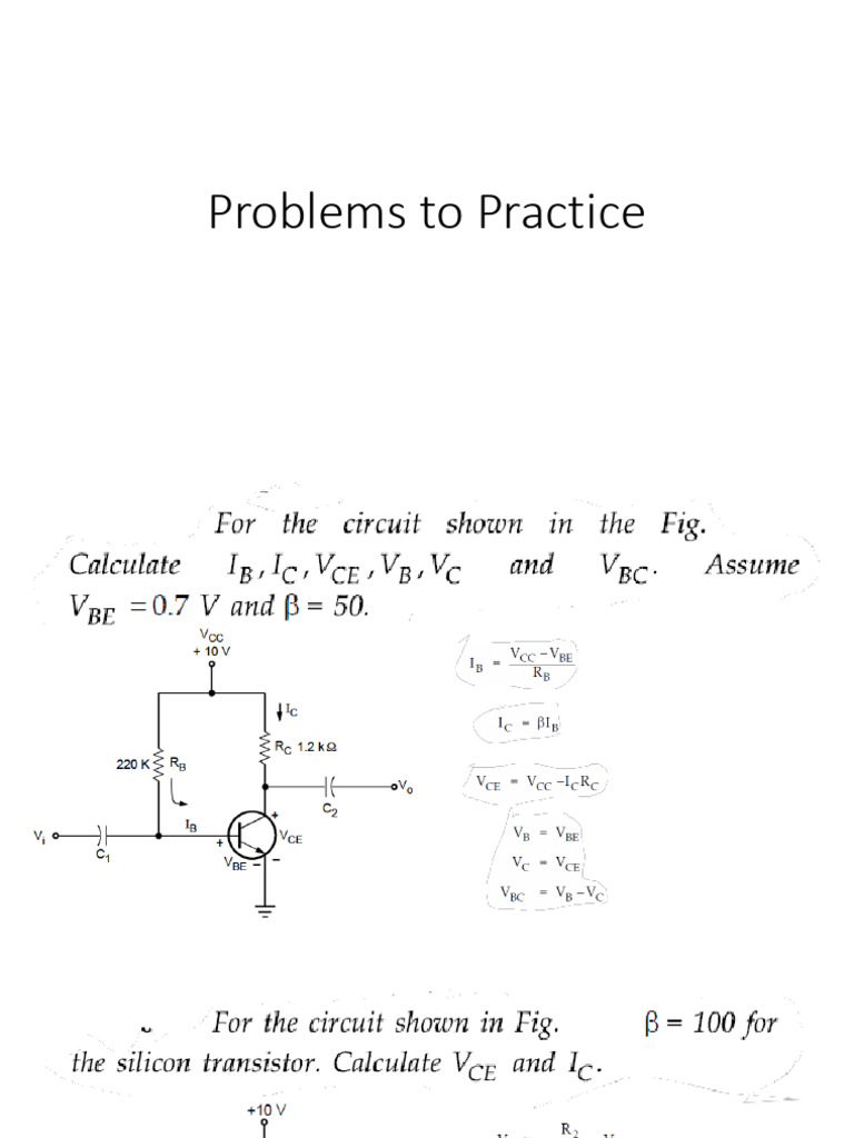 EDC Problems To Practice | PDF
