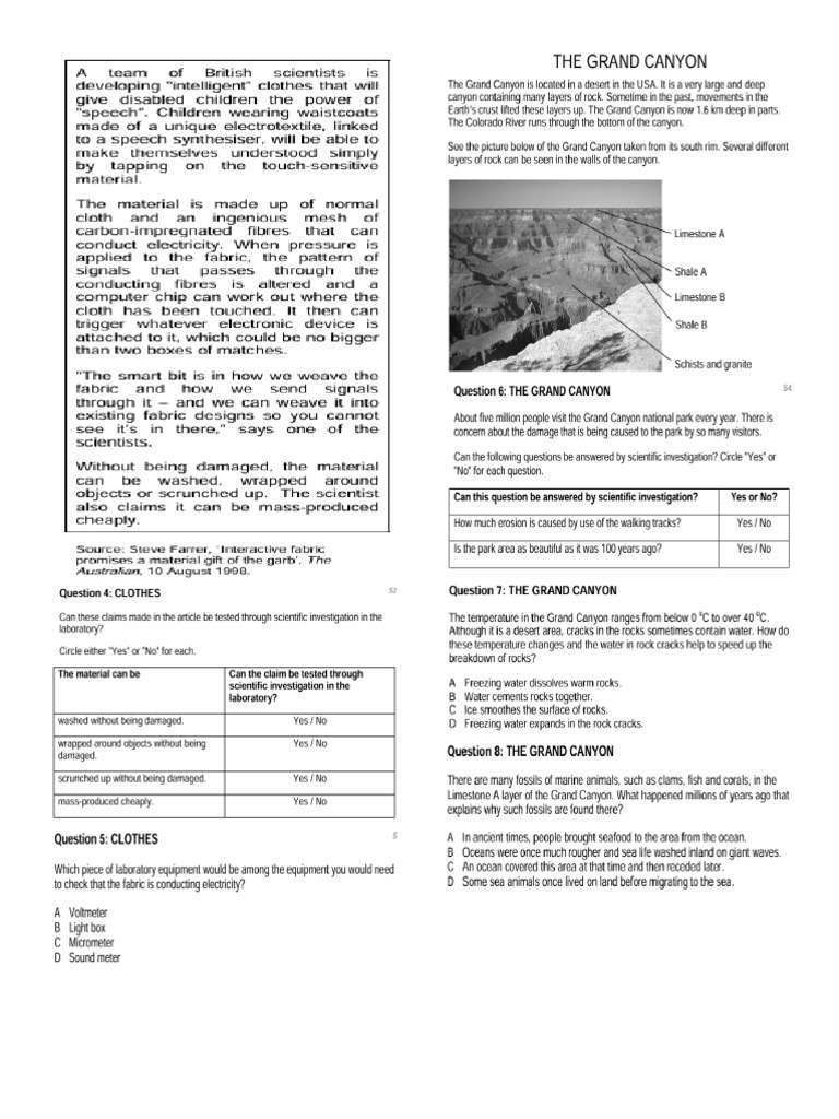 Sample PISA Questions | PDF