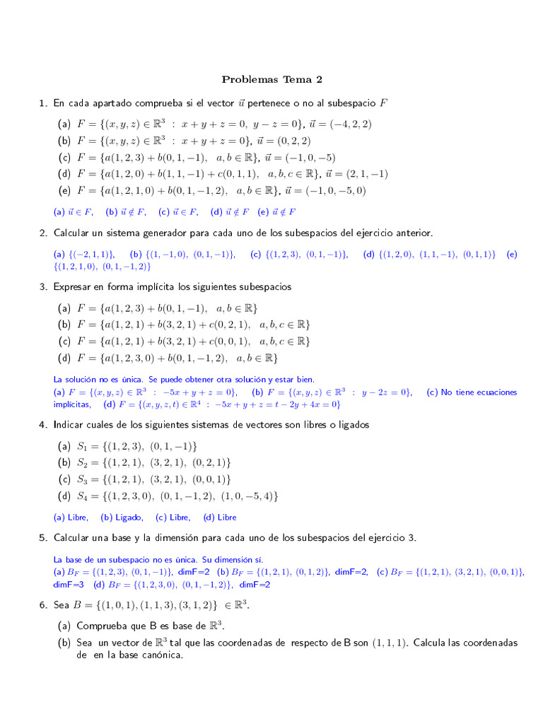 Problemas Tema 2 2022 23 Solucion | PDF | Ortogonalidad | Análisis matemático