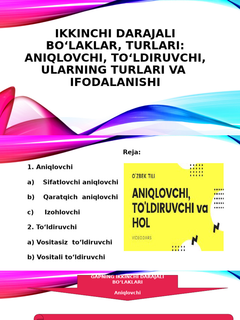 2-Darajalo Bo'lak | PDF