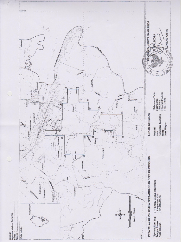 Peta Wilayah Konsesi PT - ECI | PDF