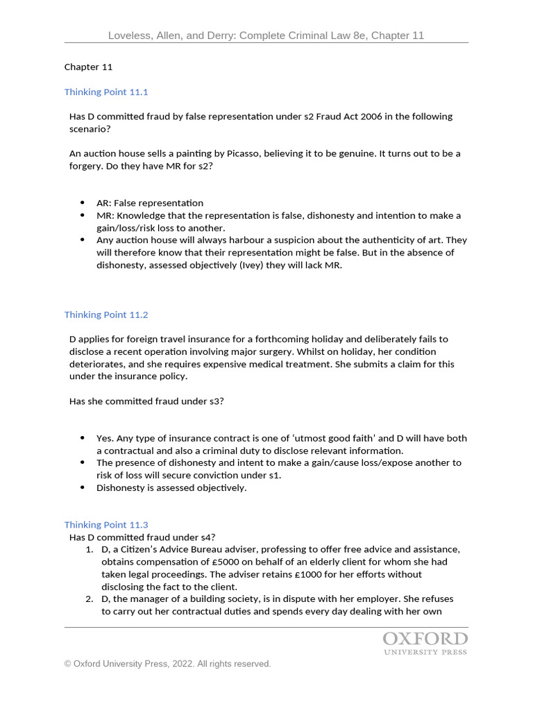 TP Chapter 11 | PDF | Common Law | Crimes