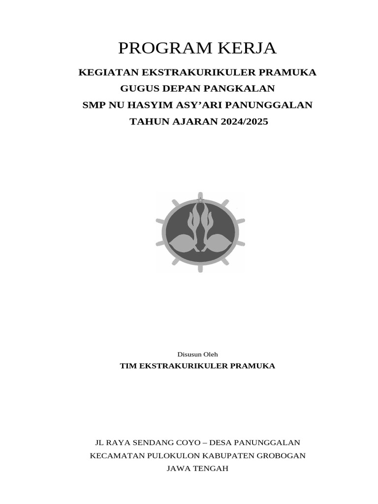 Program Kerja Pramuka 2024 | PDF