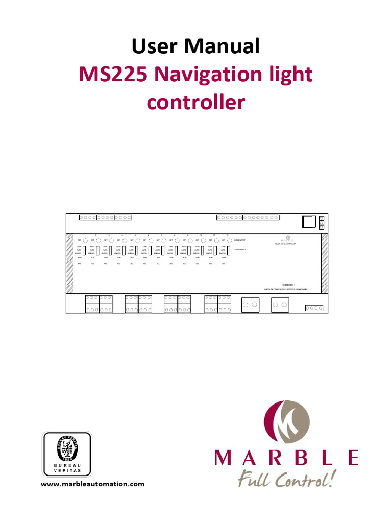 MS225 Navigation Light Controller Manual | PDF | Parameter (Computer Programming) | Power Supply