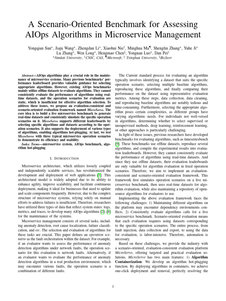 A Scenario-Oriented Benchmark | PDF | Evaluation | Usability